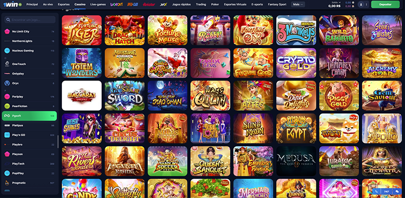 Slot PG Soft 1Win - Jogos e Bônus no 1Win Cassino